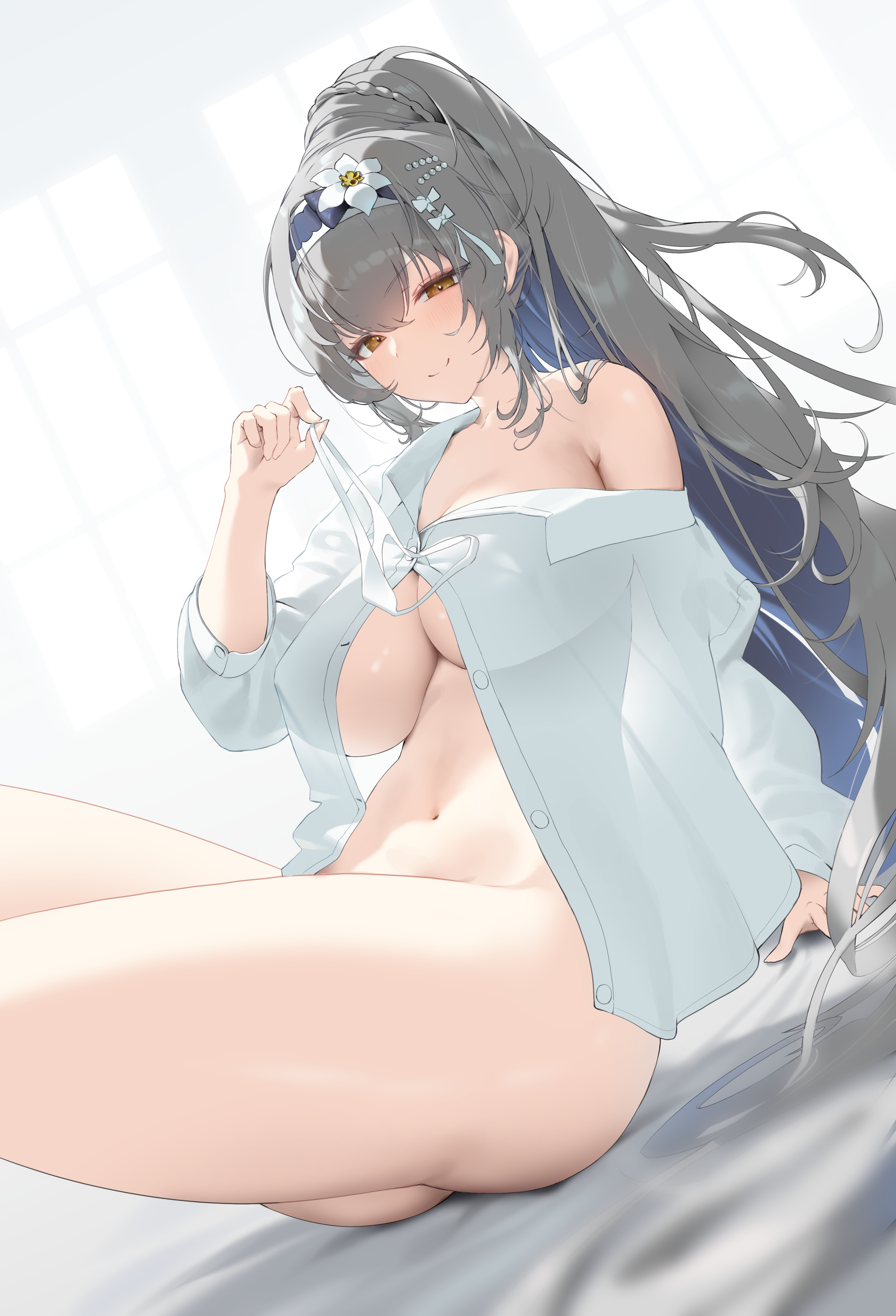 innis bottomless dress shirt no bra open shirt pantsu see through tagme | #1223597 | yande.re